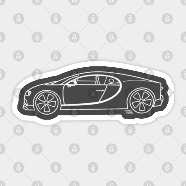 Bugatti Chiron hypercar - Bugatti Chiron - Sticker | TeePublic