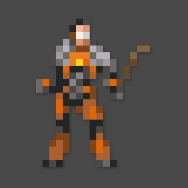 Gordon Freeman low-res pixelart - Dailychallenge - T-Shirt | TeePublic