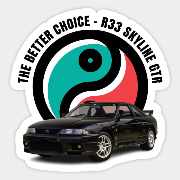 R33 Skyline GTR - Jdm - Sticker | TeePublic