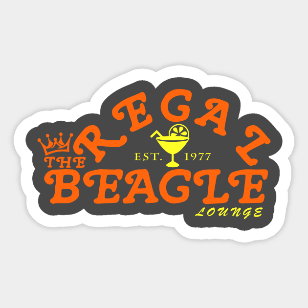 regal beagle lounge - Regal Beagle - Sticker | TeePublic