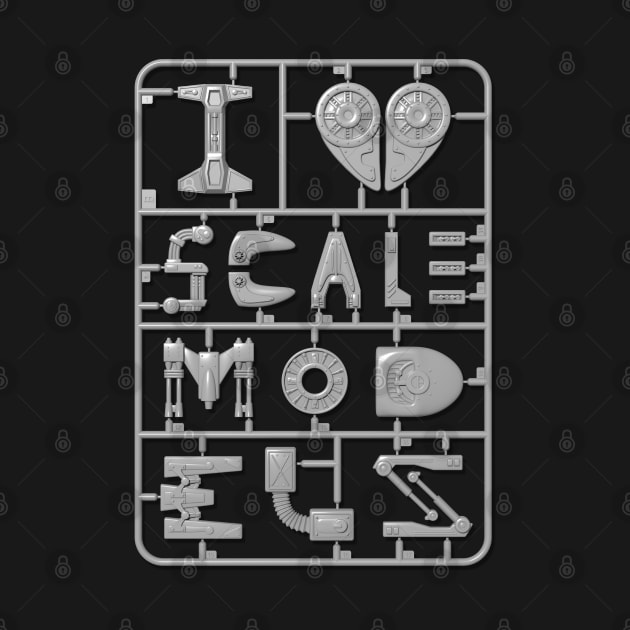I Love Scale Models - Sprue - T-Shirt | TeePublic