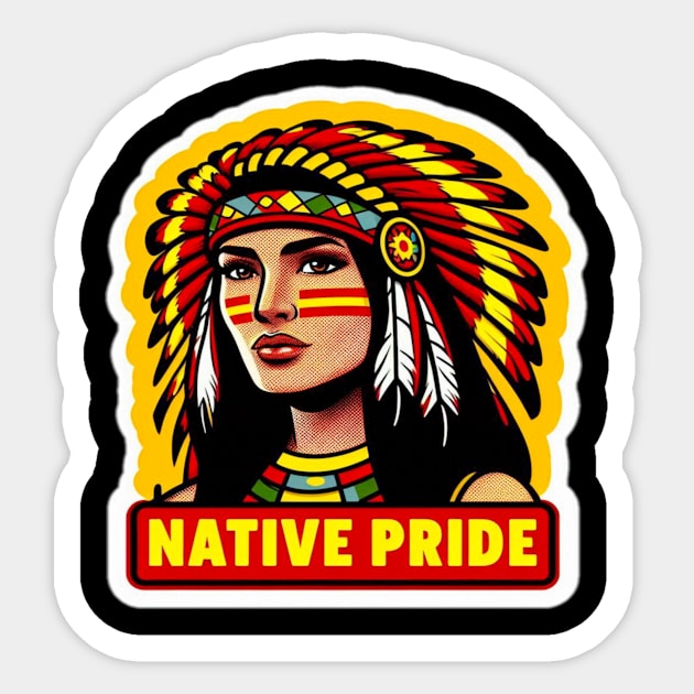NATIVE PRIDE 10 - Native American Pride - Sticker | TeePublic