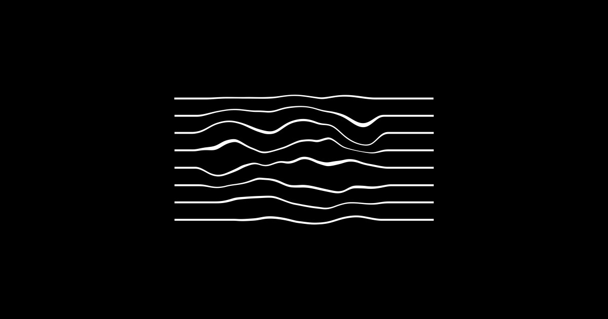 Wiggly Lines Minimal Design (Line Art Collection) - Wiggly - Sticker ...