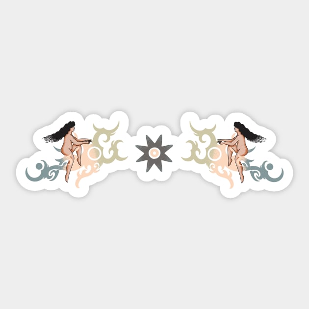 Ladies and Tribal - Tribal - Sticker | TeePublic