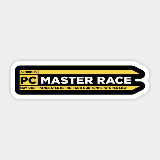 PC Master Race - Geek - Sticker | TeePublic