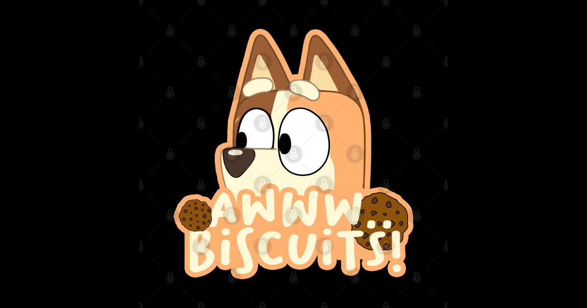 awww biscuits - Bluey - Sticker | TeePublic