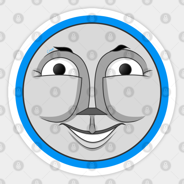 Gordon Happy Face - Thomas Tank Engine - Sticker | TeePublic