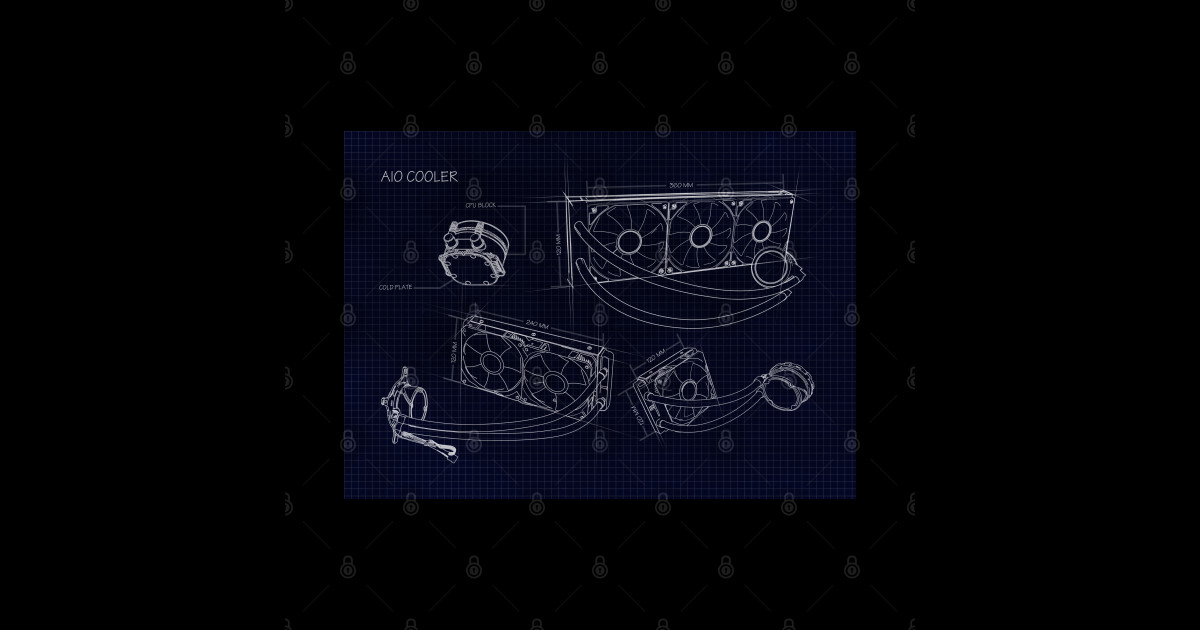 AIO Cooler - Pc Gamer - Sticker | TeePublic
