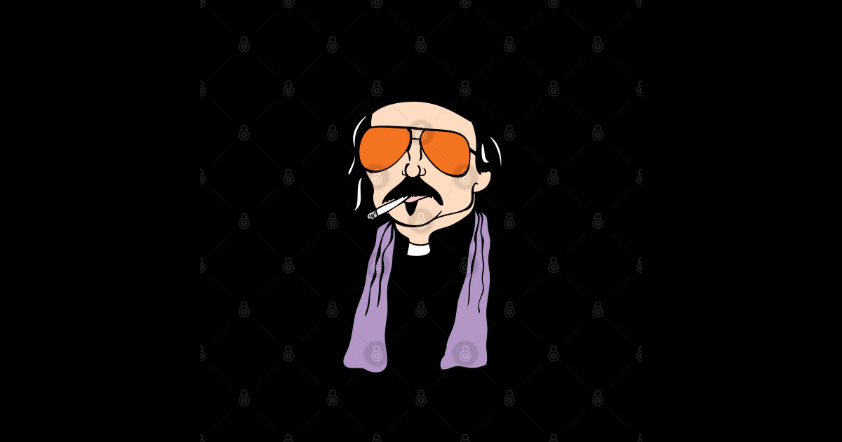 Father Guido Sarducci Fan Art Snl Sketch Sticker Teepublic