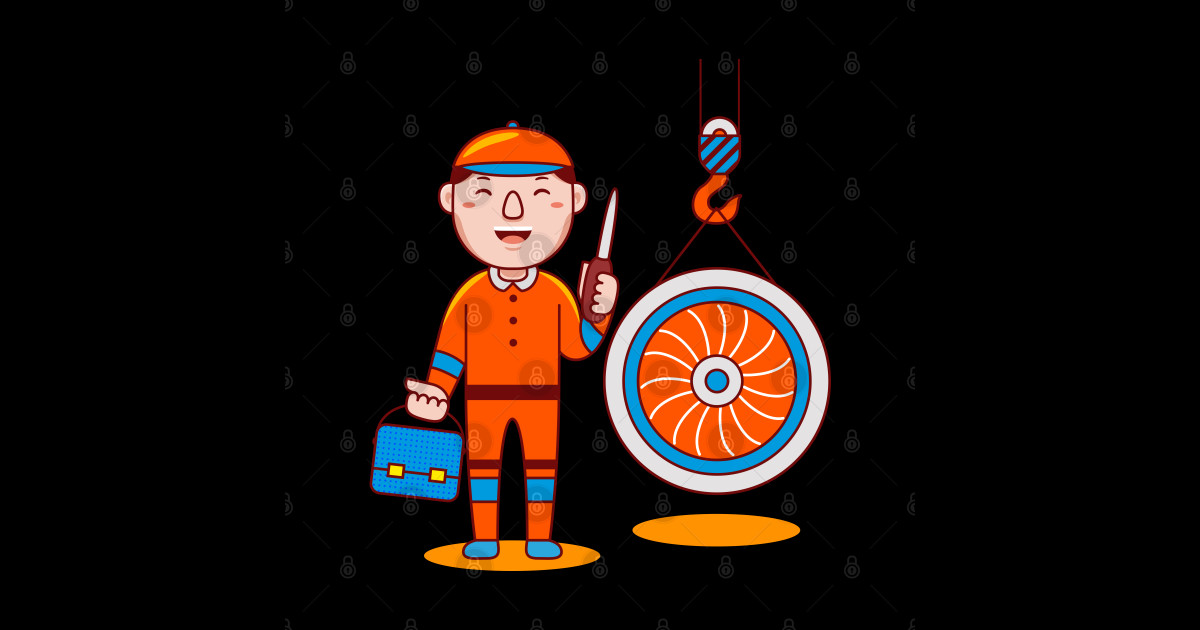 Cute Aerospace Engineer Cartoon - Aerospace Engineer Cartoon - Sticker ...