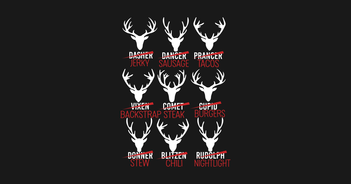 Reindeer Meat Christmas - Reindeer Butcher Christmas - T-Shirt | TeePublic