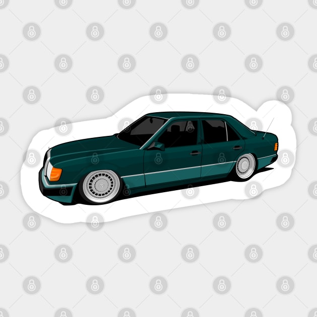 mercedes benz w124 - Mercedes Benz - Sticker | TeePublic