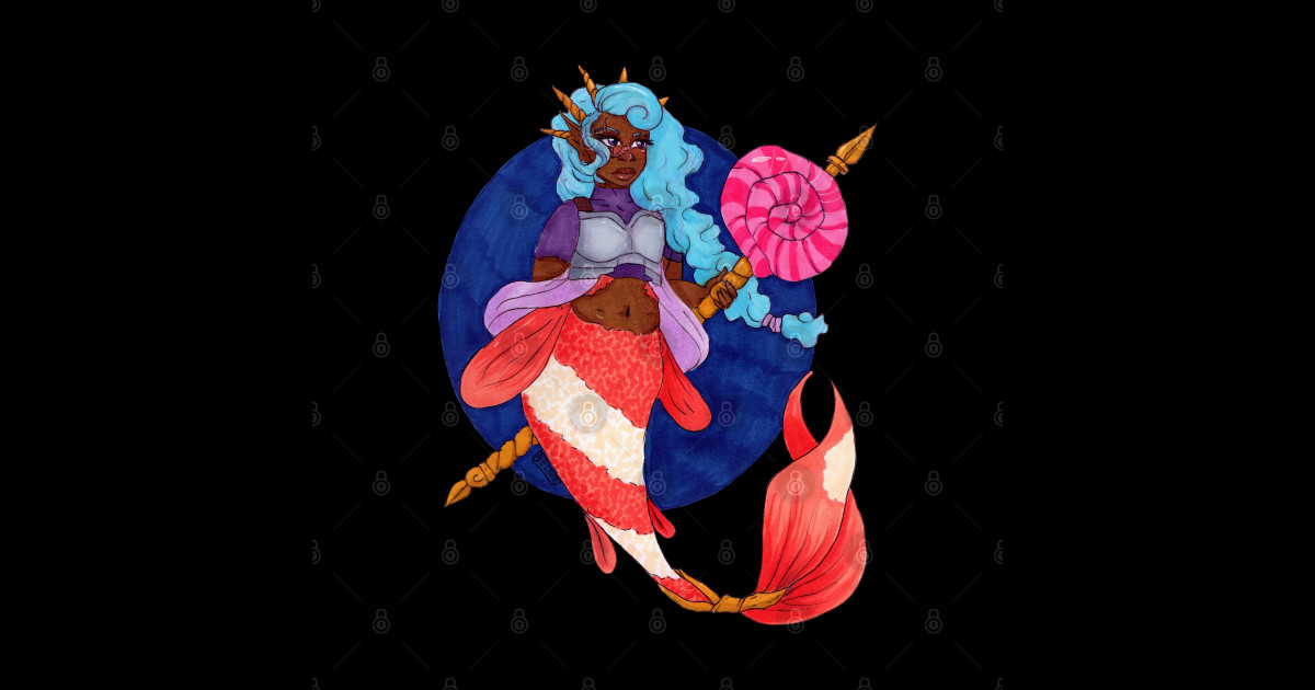 candy warrior - Mermaid - Posters and Art Prints | TeePublic
