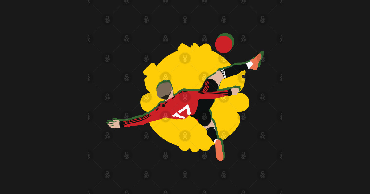 Garnacho 17 Man Utd Overhead Kick Goal Collage - Alejandro Garnacho - T ...