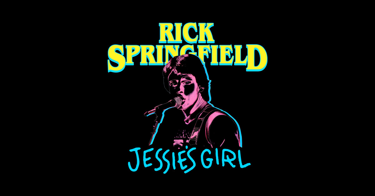 vintage ANNIVERSARY - Vintage Rick Music Springfield - Sticker | TeePublic