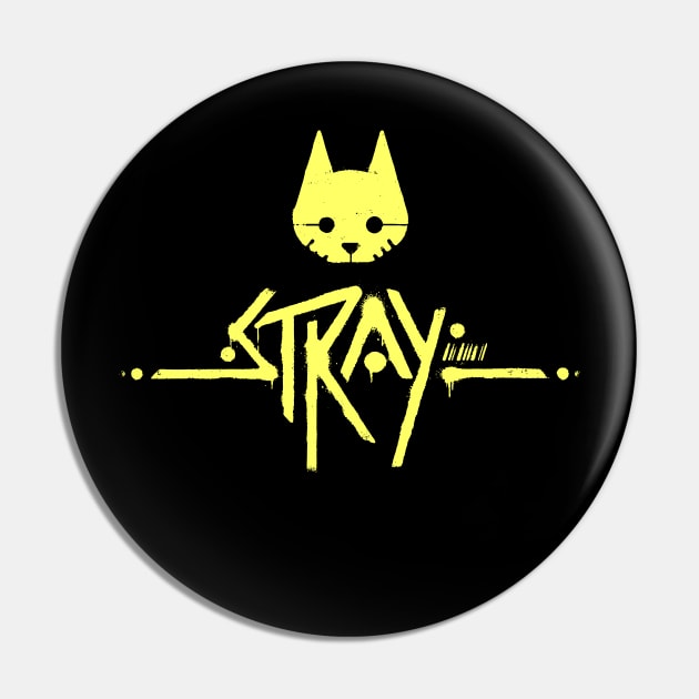 Stray Logo - Stray - Pin | TeePublic