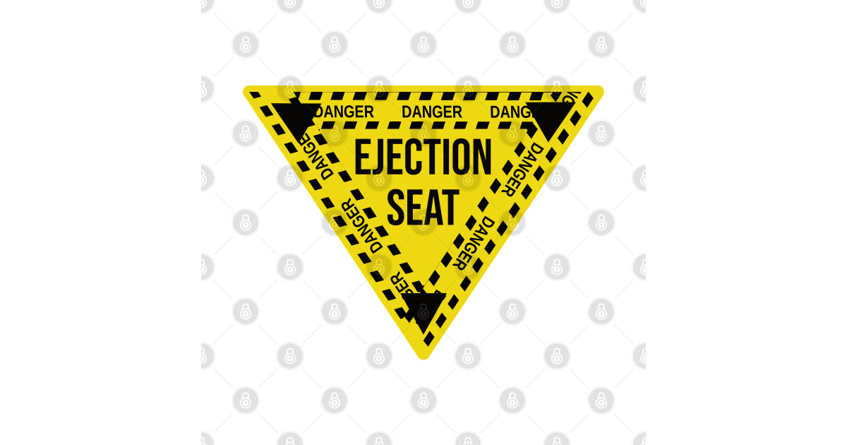 Ejection Seat Danger Triangle Military Warning Fighter Jet Aircraft ...