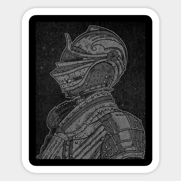 THE BLACK KNIGHT - Knight - Sticker | TeePublic