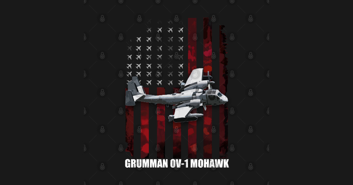 Grumman OV-1 Mohawk plane - Grumman Ov 1 Mohawk Plane - T-Shirt | TeePublic