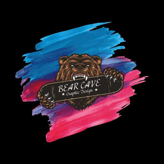 Bear Cave Store Logo - Bear - Tapestry | TeePublic