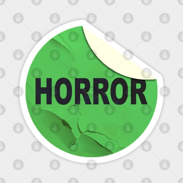 Horror VHS Rental Sticker - Horror - Magnet | TeePublic