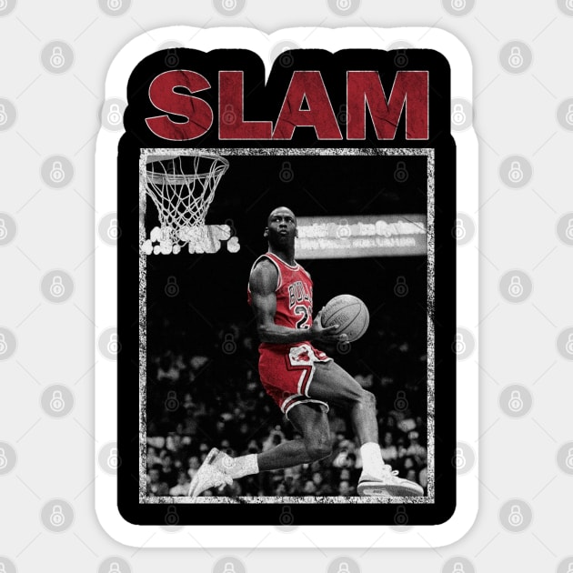 Michael Jordan SLAM ! - Michael Jordan - Sticker | TeePublic