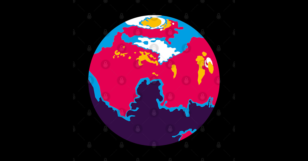 Pride Planets - Mars - Polyamory Pride - Space - Sticker | TeePublic