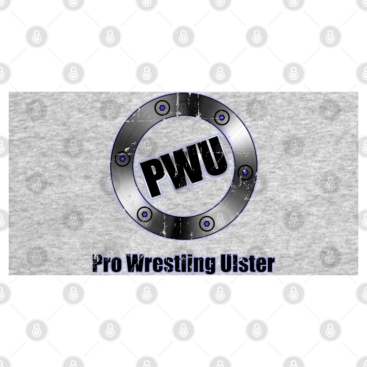 Pro Wrestling Ulster - Defunct Pro Wresting Association Logo - T-Shirt ...
