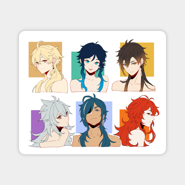 Long-Haired Genshin Impact Boys With Their Hair Down - Genshin Impact ...