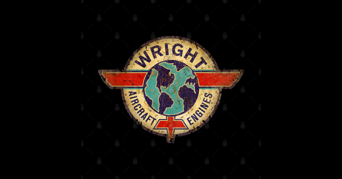 Wright Aircraft Engines - Wright Aircraft Engines - Sticker | TeePublic