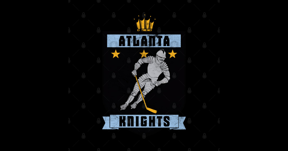Atlanta Knights -- 90s Hockey Team - Atlanta Knights - Sticker | TeePublic