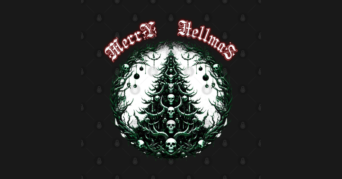Macabre Christmas Tree - Gothic Christmas - T-Shirt | TeePublic