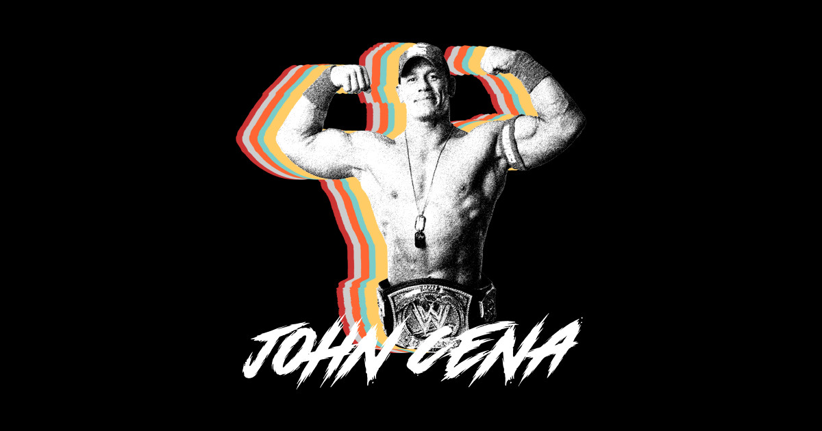 john cena - Vintage Style - Sticker | TeePublic