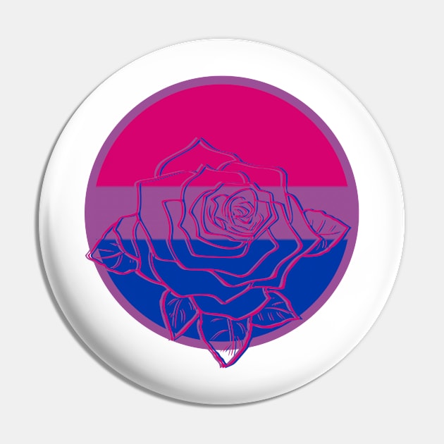 Bisexual LGBTQ Pride flag Rainbow Stripes in a sphere with rose ...