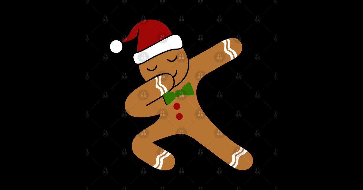 Dabbing Gingerbread Man Christmas Holiday - Dabbing Gingerbread Man ...