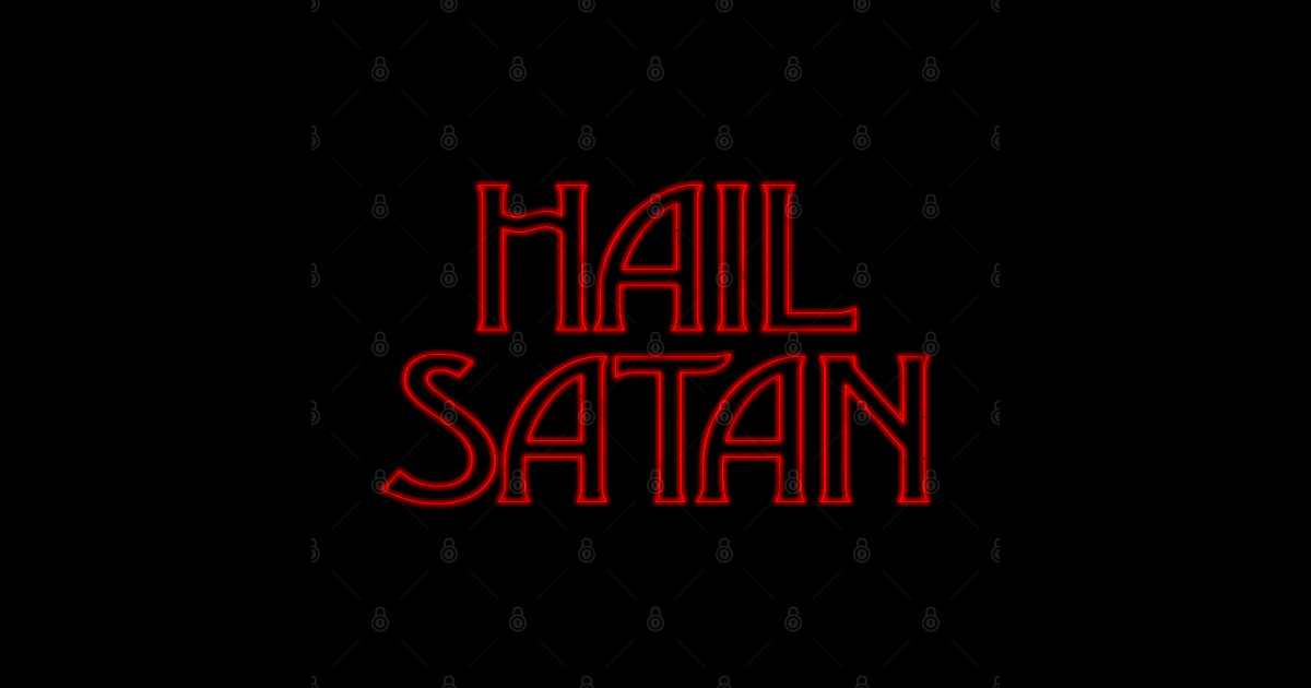Hail Satan - Hail Satan - Sticker | TeePublic