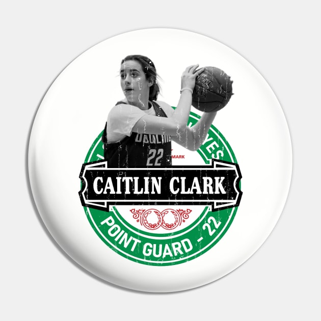 Caitlin clark - Point Guard // 22 - Caitlin Clark - Pin | TeePublic