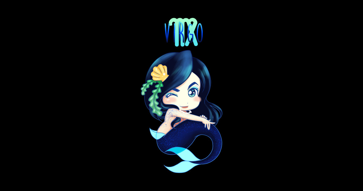 Virgo Damselfish Mermaid - Virgo - Tapestry | TeePublic