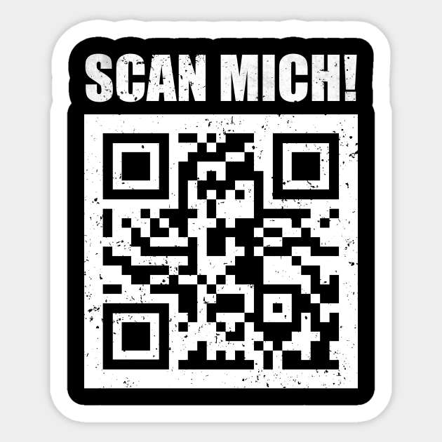 Scan Me Qr Code Funny Gift - Funny - Sticker | TeePublic
