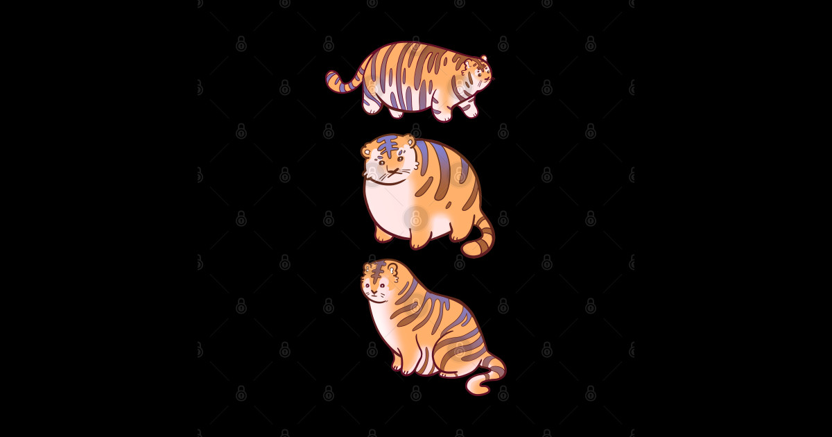 Chonky Tigers - Chonky Tiger - Sticker | TeePublic