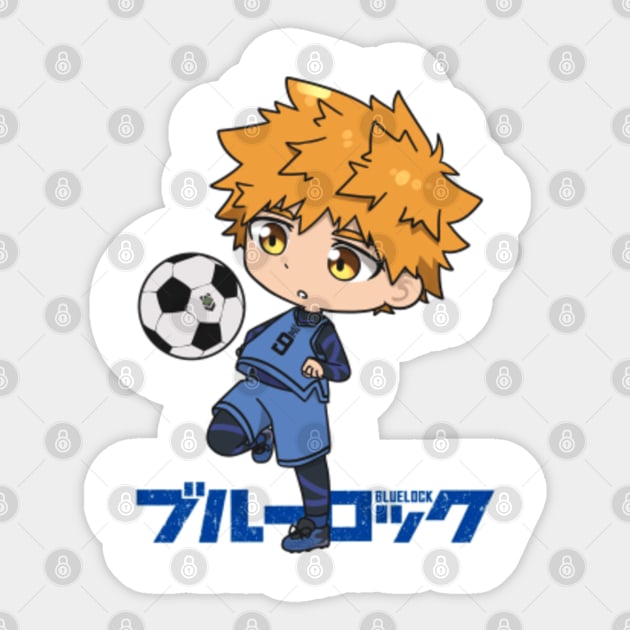 Kunigami Rensuke - Blue Lock Chibi - Blue Lock - Sticker | TeePublic