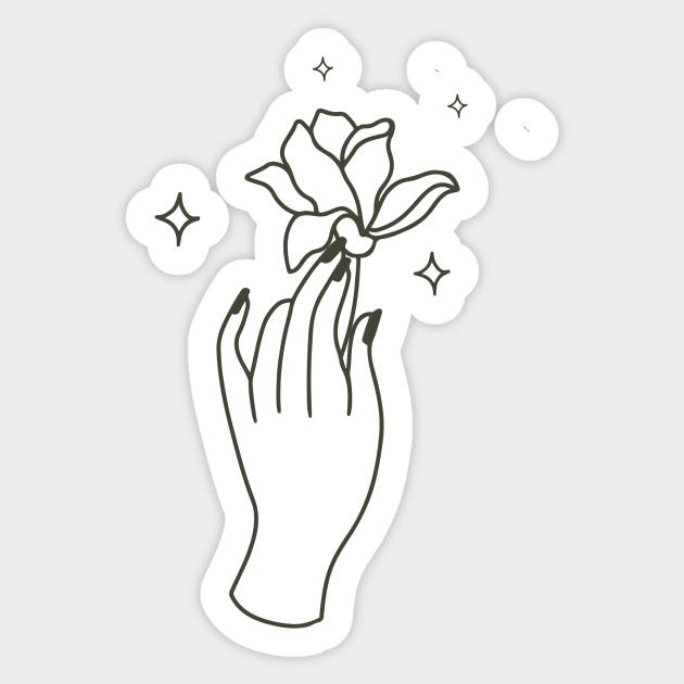 Stickers Minimalist Flower Sticker Stickers, Labels & Tags etna.com.pe