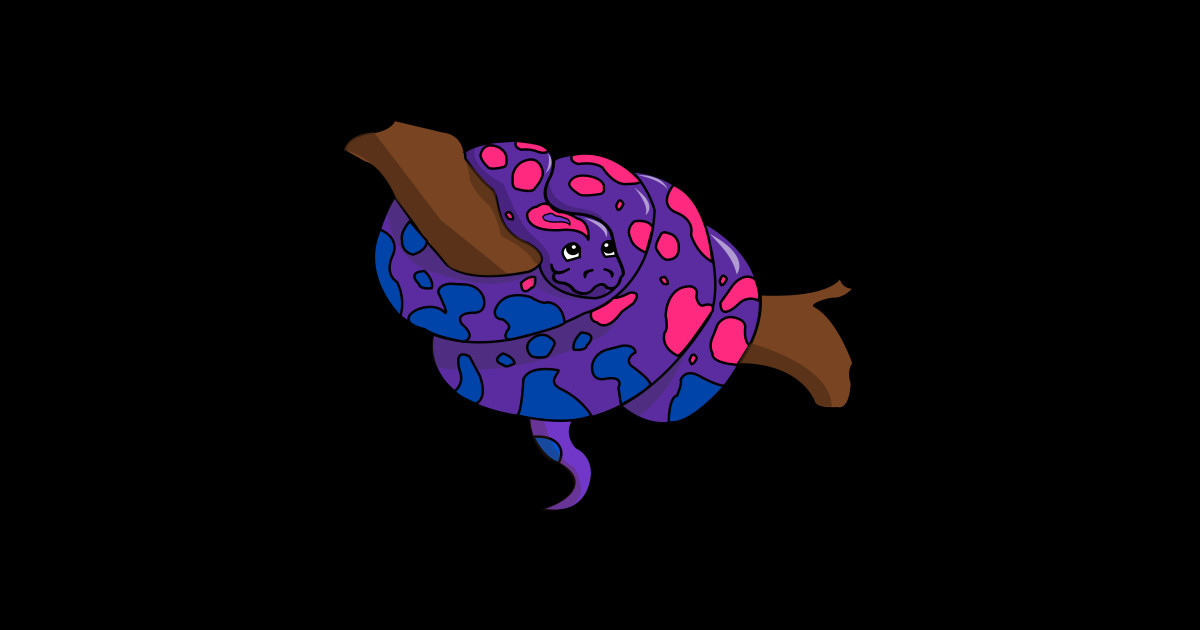 Pride Python - Bisexual Pride - Sticker | TeePublic