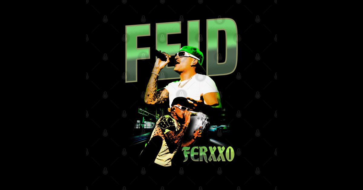 Feid // Vintage Bootleg Design - Feid - Sticker | TeePublic