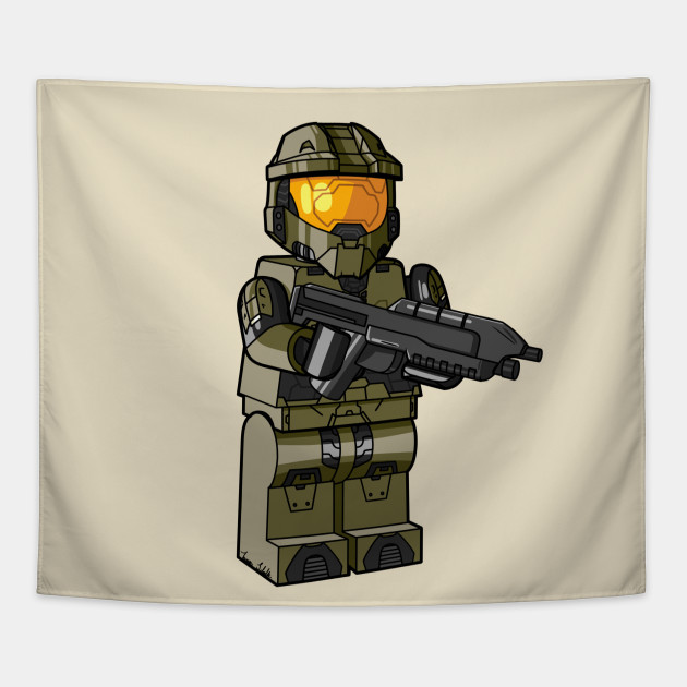 LEGO Master Chief (Halo 3) - Masterchief - Tapestry | TeePublic
