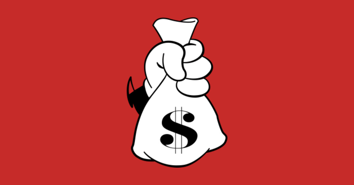 Mickey Mouse Throwing Money