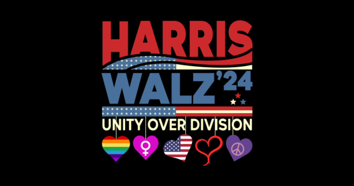 Harris Waltz 2024 Unity Over Division - Unity Over Division - Posters ...