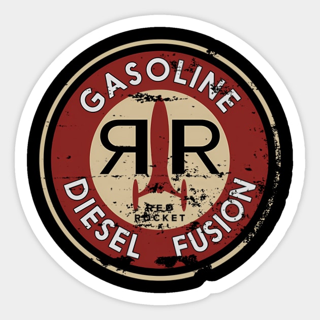 Red Rocket Worn Logo Fallout - Red Rocket Worn Logo Fallout - Sticker ...