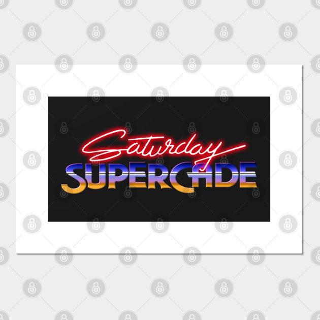 Saturday Supercade - Cartoons - Posters and Art Prints | TeePublic