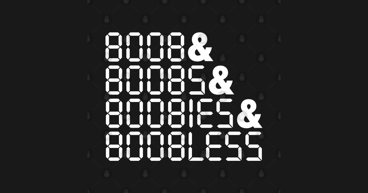 BOOBLESS Calculator Upside-down Words - Nerdy Gift - T-Shirt | TeePublic